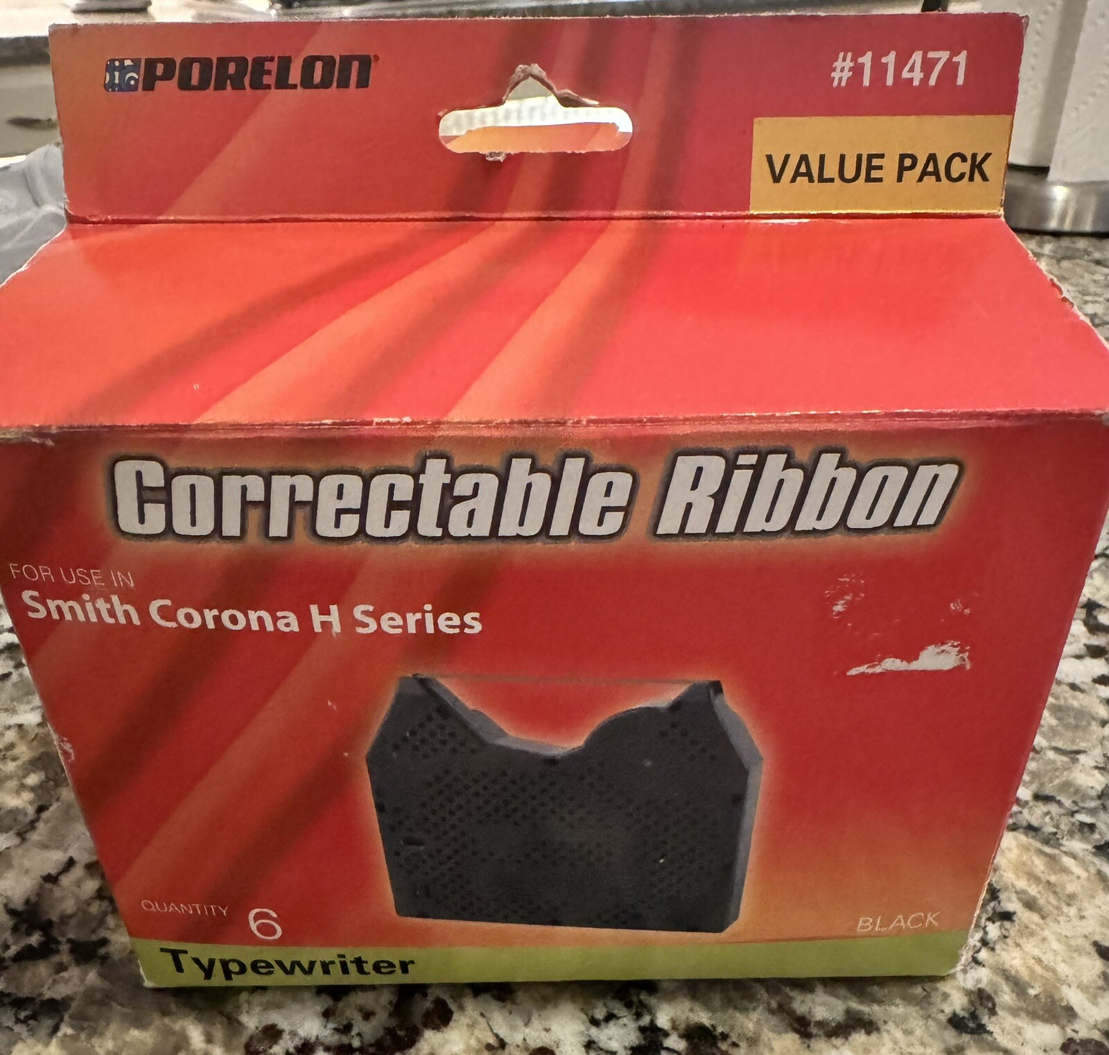 Porelon Correctable Ribbon Smith Corona H Series Typewriter Black ...