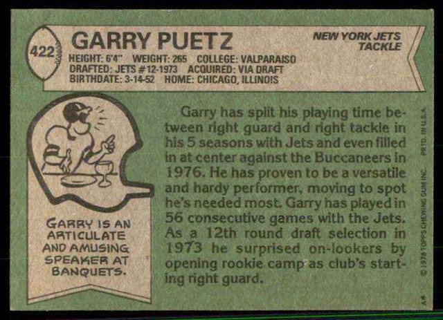 1978 Topps - #422 Garry Puetz for sale online | eBay