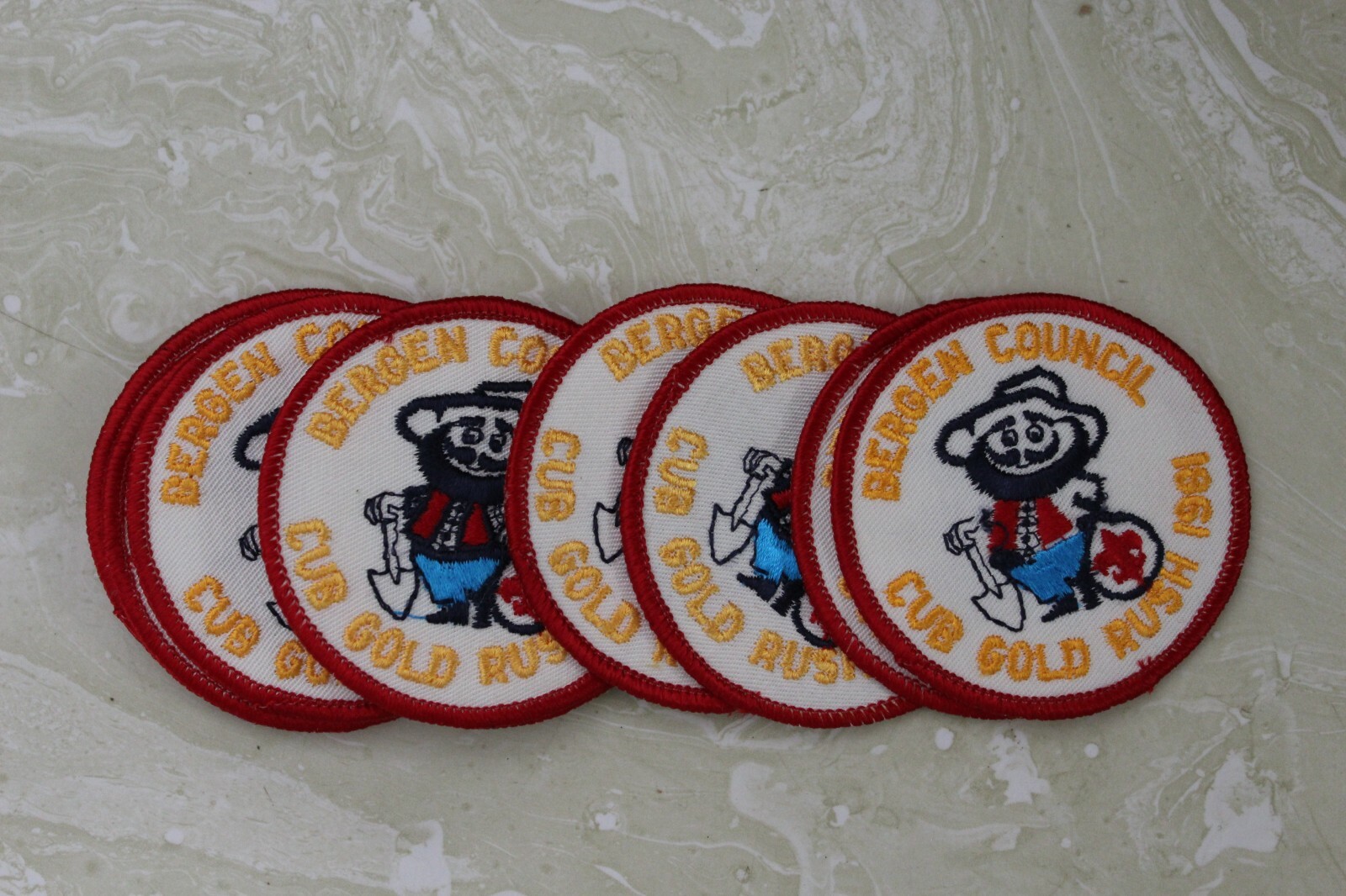 LOT OF ( 21 ) BERGEN COUNCIL 1981 CUB GOLD RUSH PATCHES | eBay