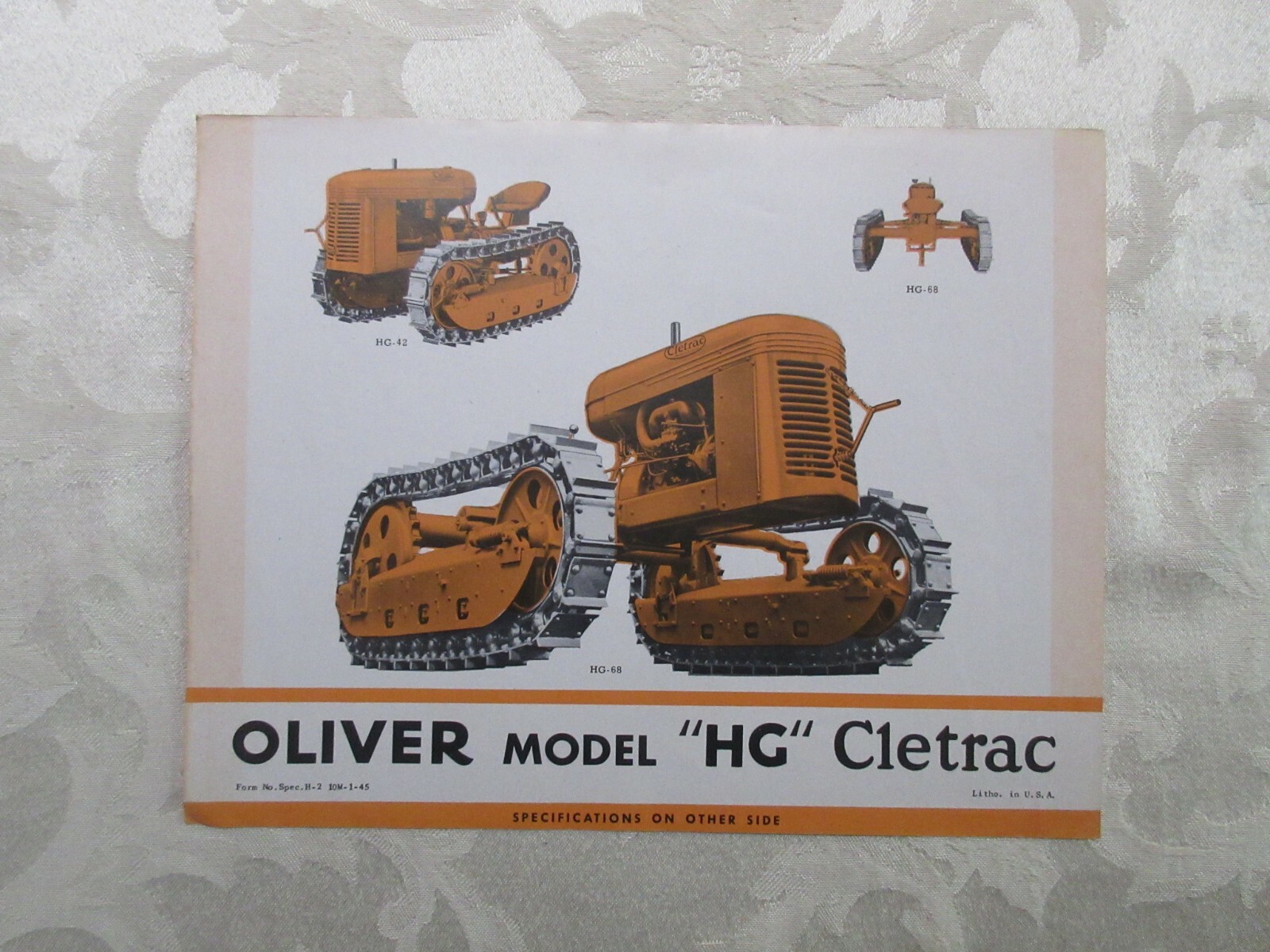 Rare Oliver Cletrac "HG" Crawler Sales Sheet 1945 | eBay