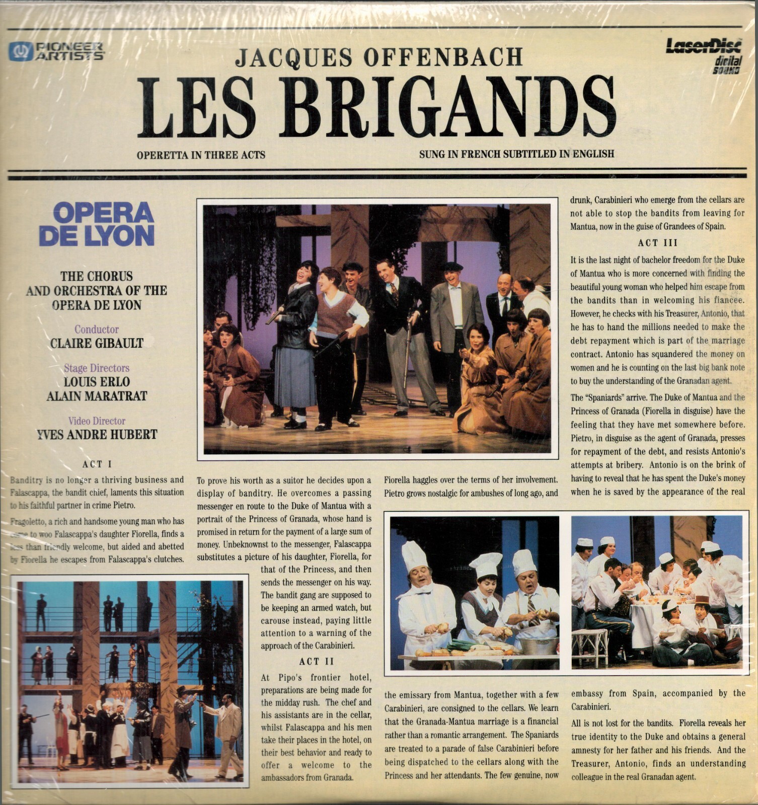Offenbach: Les Brigands: Opera de Lyon Laserdisc 13023304468| eBay