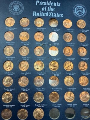 A COMPLETE Coin History of the U.S. Presidents 45 Coins Album 1789 ...
