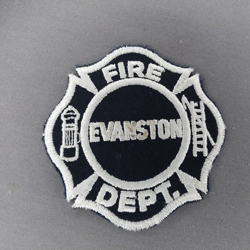 Evanston IL Illinois Fire Dept Department Blue White 4" Patch | eBay