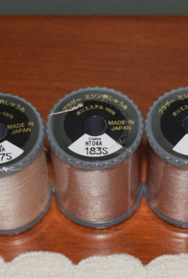 Polyester 50 Brother Embroidery Thread 183S Light Rose Brown 328 yards ...