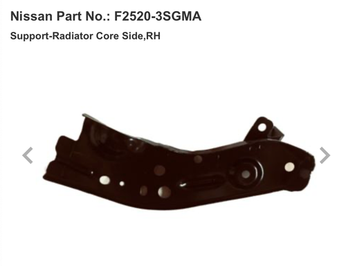 Nissan Sentra 2013-2019 | F2520-3SGMA | Support-Radiator Core Side,RH ...