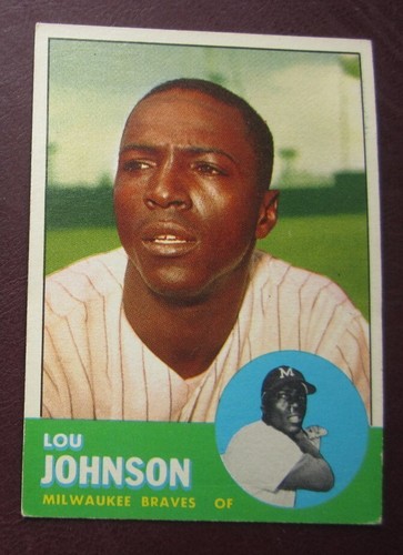 1963 Topps Lou Johnson (Milwaukee Braves) #238 EX | eBay