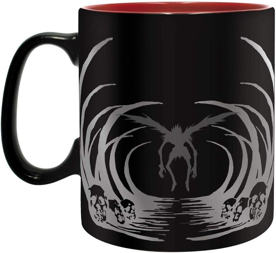 OFFICIAL DEATH NOTE LARGE MATTE BLACK COFFEE MUG CUP NEW IN GIFT BOX ...