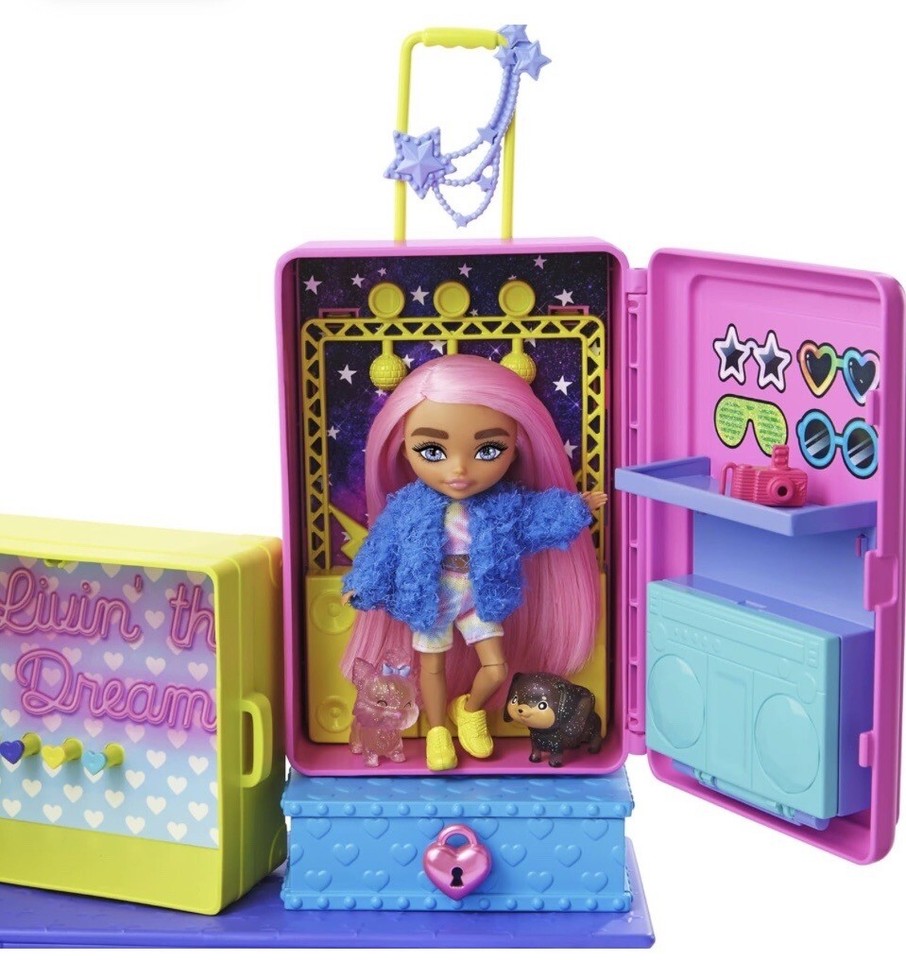 Barbie Extra Mini Doll and Pets Play set …W / Exclusive Doll ...