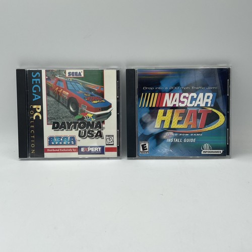1997 Sega Daytona USA & 2000 Nascar Heat Cd-rom Game Sega PC Collection ...