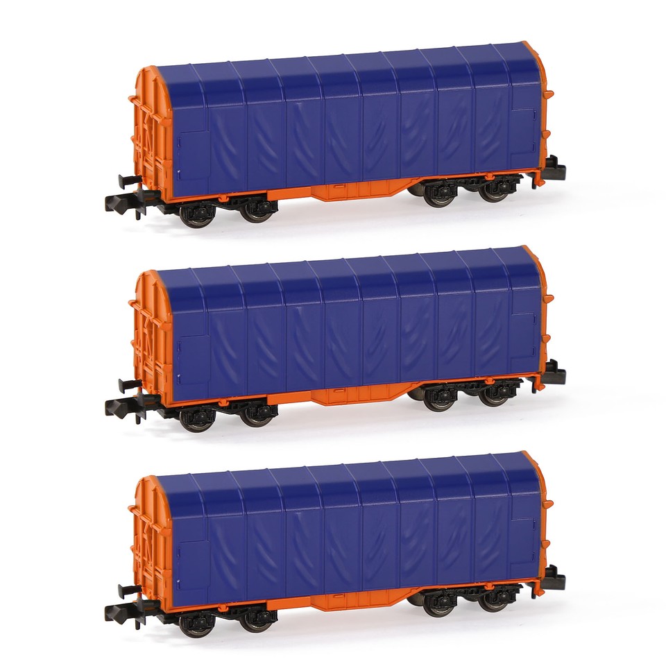 Evemodel Model Trains N Scale Covered Coil Wagon Freight Cars (Pack of ...
