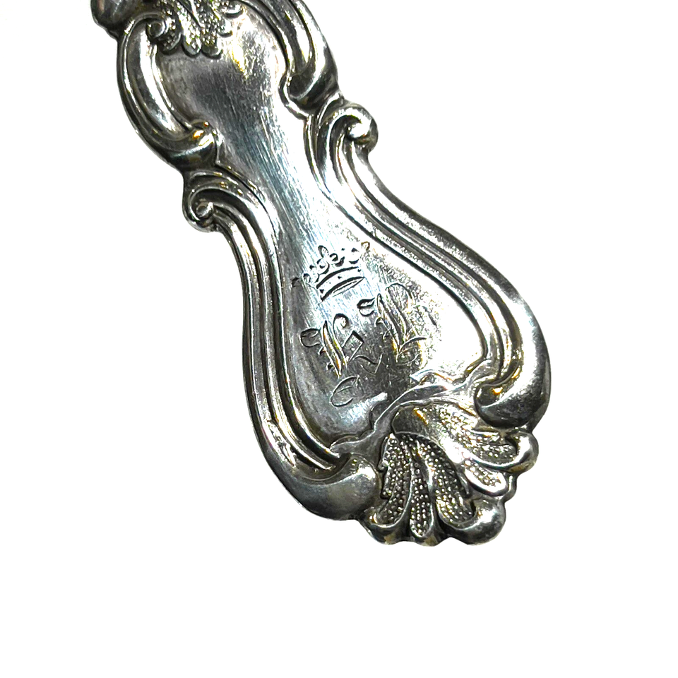 RUSSIAN ROYALTY CROWN KV MONOGRAM SPOON EMPEROR KIRILL ROMANOV SILVER ...