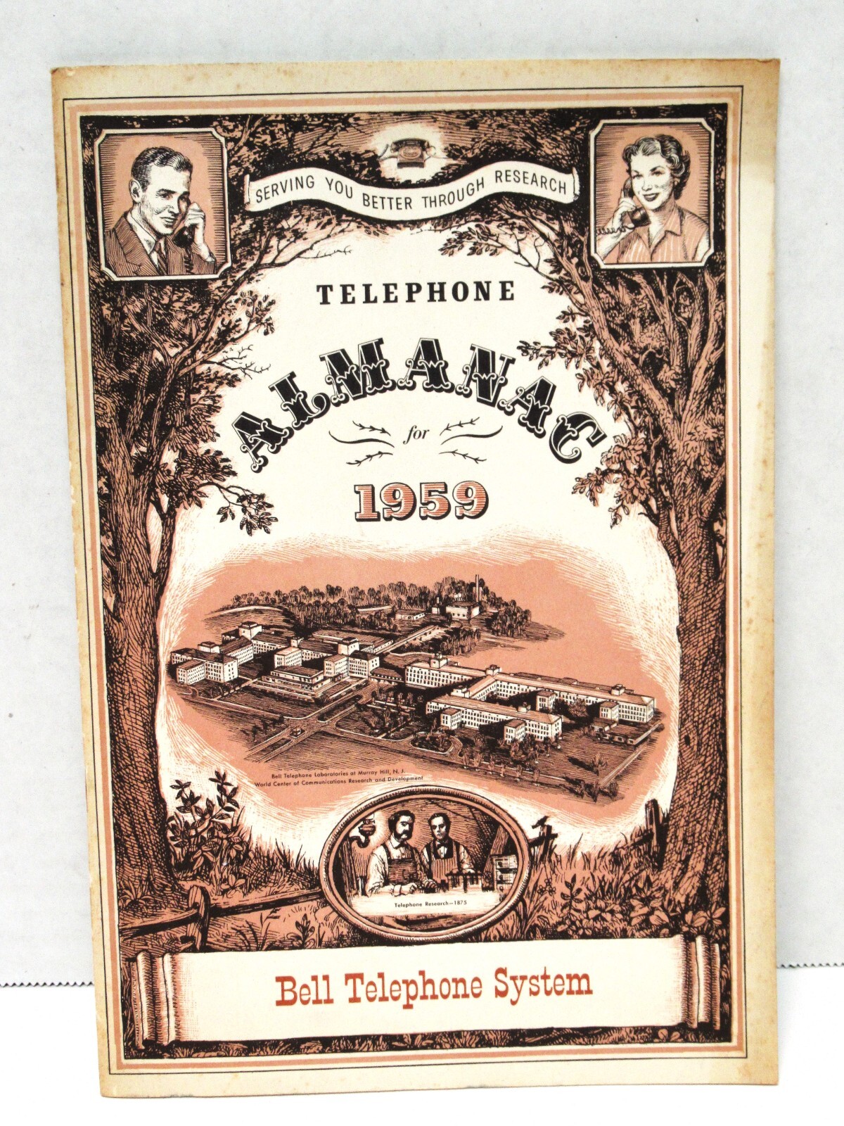 VINTAGE TELEPHONE ALMANAC 1959 BELL TELEPHONE SYSTEM ORIGINAL COPY ...