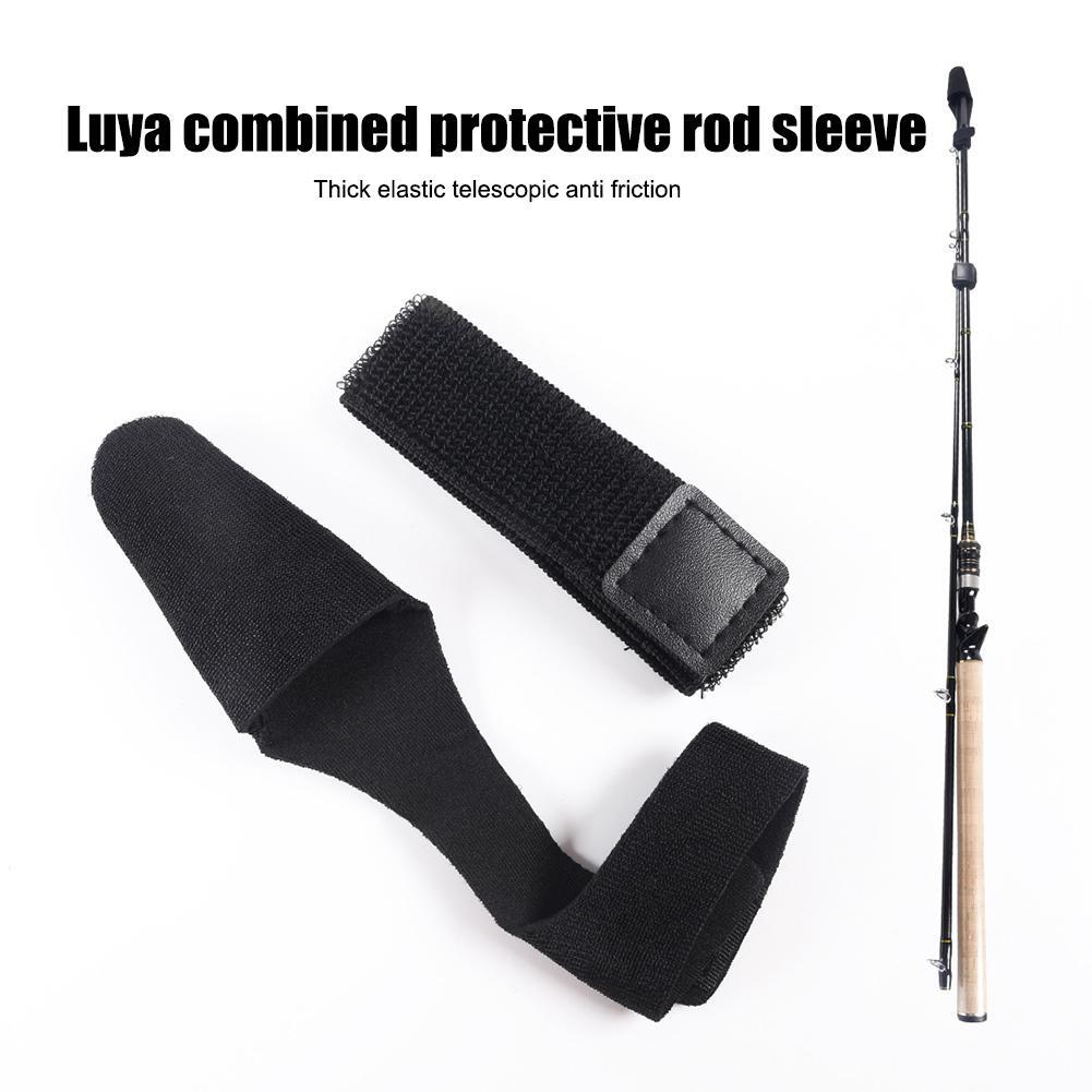 AU 2pcs Fishing Rod Protector Case Cover Fishing Rod Tie Fastener Belt ...