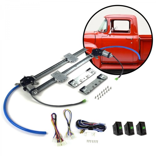 Ford Truck F100 (2nd Gen) 1953 - 1956 Power Window Regulator Kit w/ 3 ...