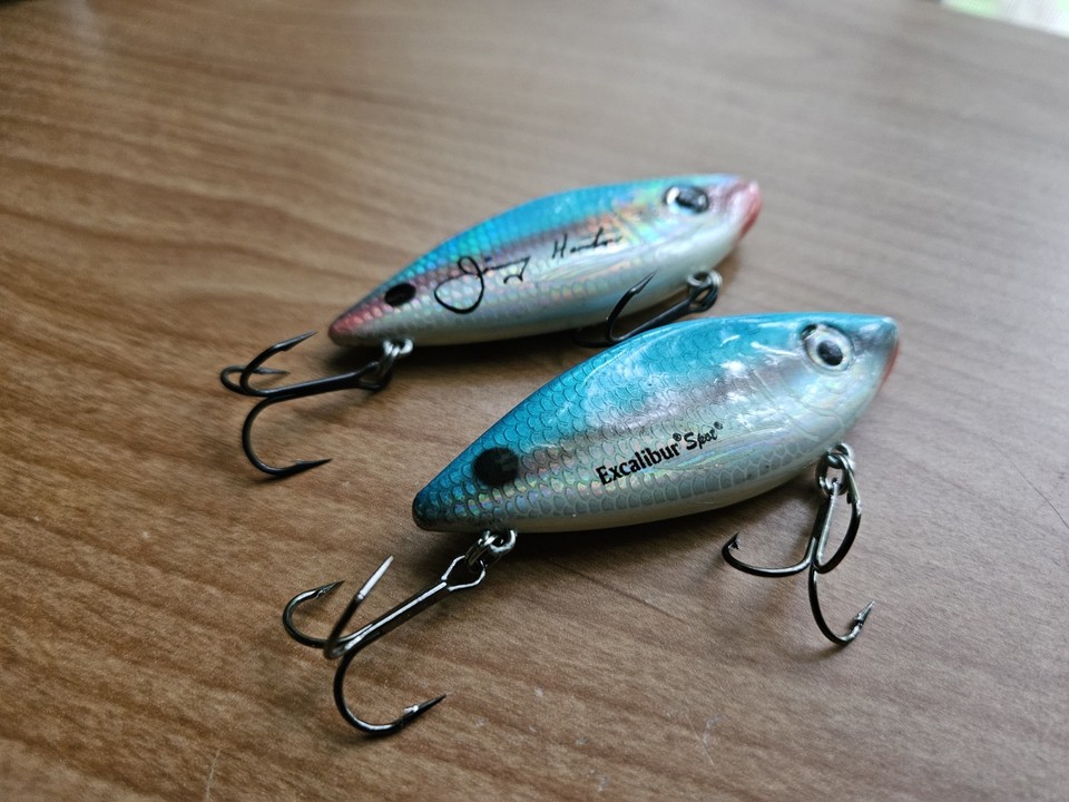 (2) Excalibur Jimmy Houston Super Spot 1/2oz Lipless Crankbait Fishing ...