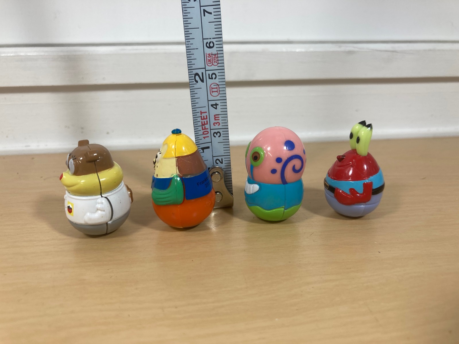 SpongeBob Krabby Patty Plus Prize weeble wobblers 7 pcs Mrs Puff Gary ...