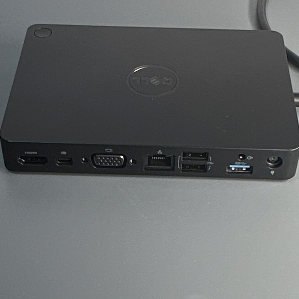 Dell WD15 K17A Docking Station Black VGA DisplayPort USB Compatible ...