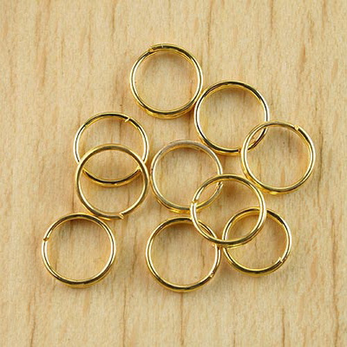 100pcs Gold Tone 8mm Jewelry Split Rings Findings H0846 | eBay