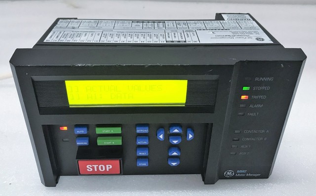 GE MULTILIN MOTOR MANAGER II MMII-PD-1-2-120 INTELLIGENT MCC CONTROLLER ...
