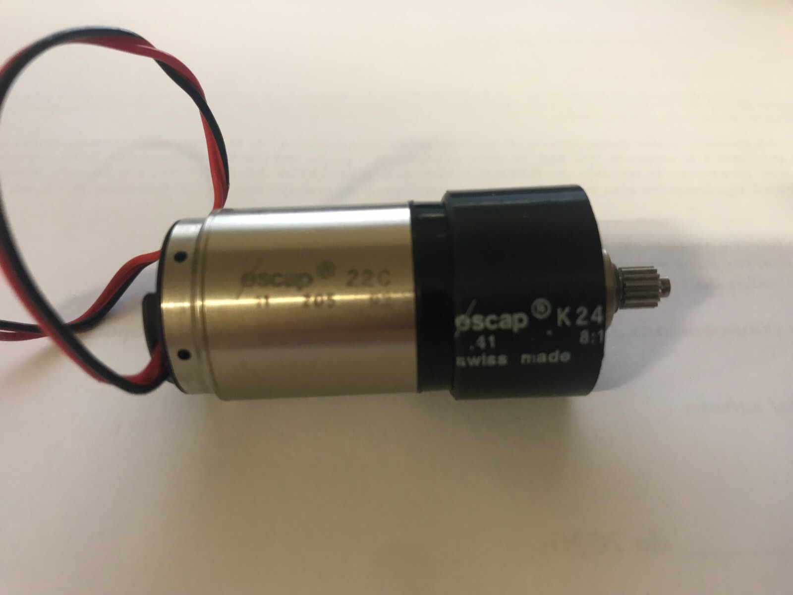 Escap/Portescap 22C 11 205 92 DC 36 Volt Motor w/ Gearhead | eBay