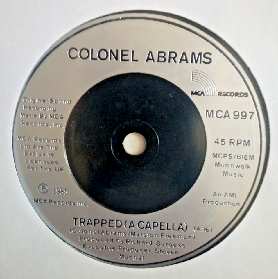 colonel abrams - trapped - excellent condition 7" vinyl 45 rpm | eBay
