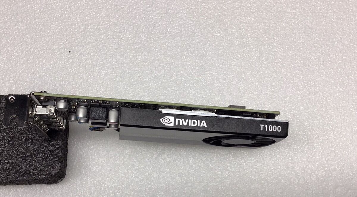 NVIDIA T1000 8GB GDDR6 VRAM PCIe 3.0 x 16 Low Profile NVIDIA T1000 8GB GDDR6 VRAM PCIe 3.0 x 16 Low Profile