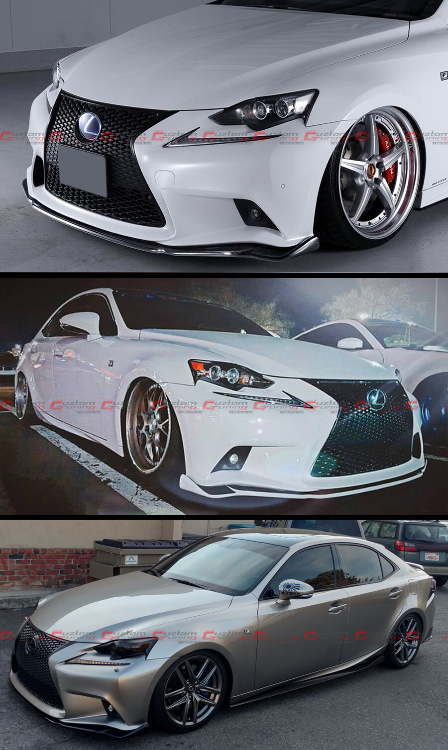 FOR 2014-2016 Lexus IS250 IS350 IS200T F-Sport AG Style Front Bumper ...