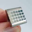 Vintage polished chrome & enamel cufflinks - Great condition | eBay