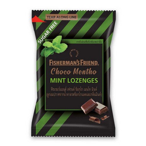 25g Sugar Free Mint Fisherman's Friend Choco Mentho Lozenge Chocolate ...