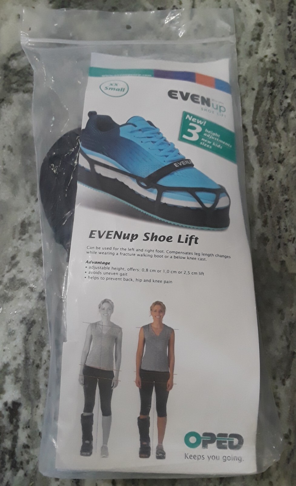 Even Up Shoe Lift Leveler Height Adjustable XX Small XXS Kids Size 13-2 ...