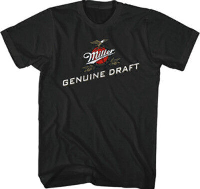 Miller Genuine Draft T-Shirt - Black | eBay