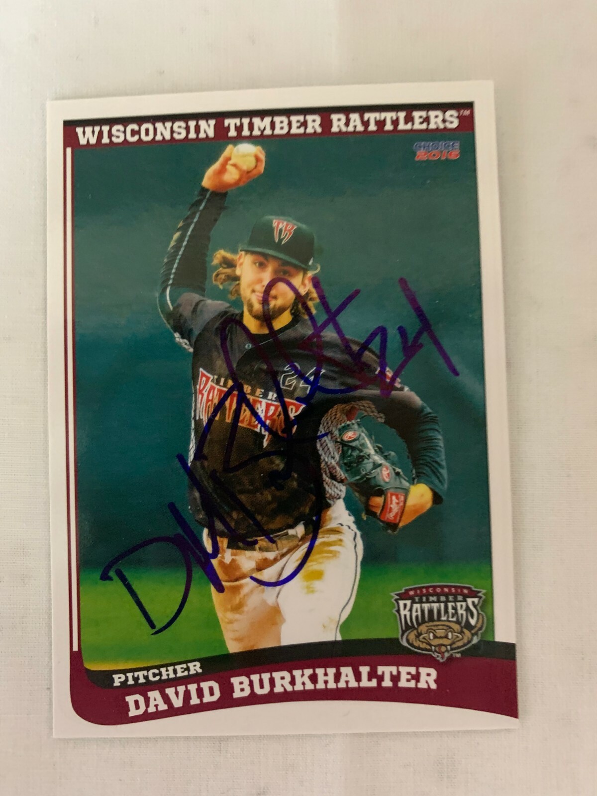 David Burkhalter 2016 Signed Wisconsin Timber Rattlers Team Card | eBay