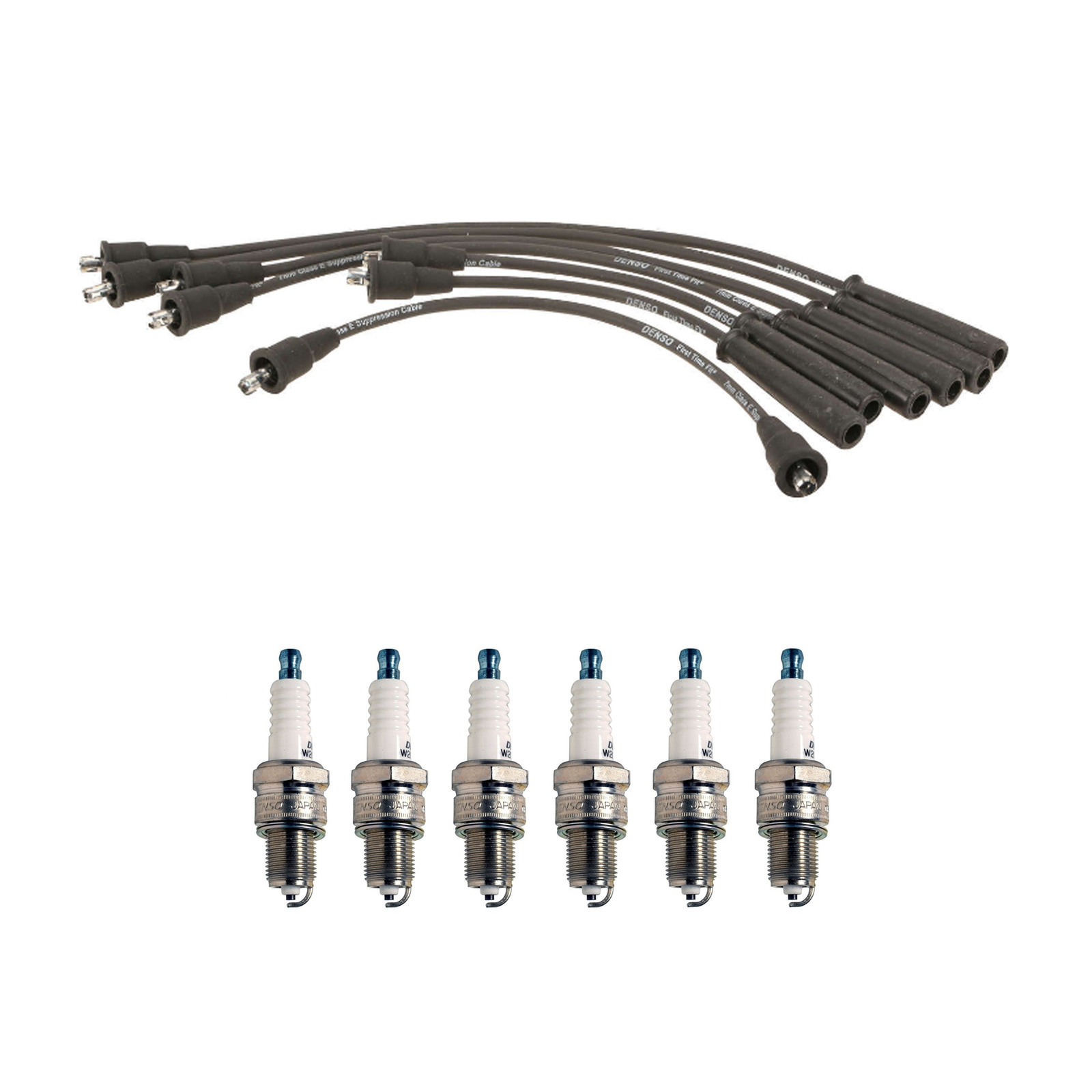 Denso Wire Set 7mm & 6 UGroove .032 Spark Plugs Kit For Triumph TR250 ...