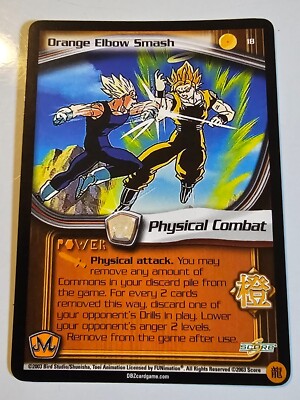 Orange Elbow Smash 2003 Score Limited Dragon Ball Z DBZ TCG #18 | eBay