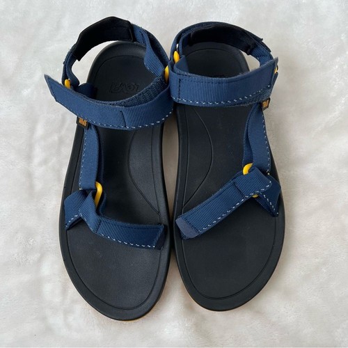 Teva Hurricane xlt2 navy blue and yellow hiking outdoor sandals fabric ...
