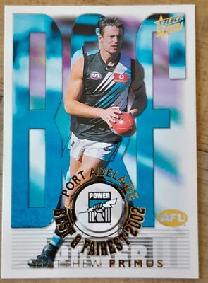2003 SELECT XL ULTRA BEST & FAIREST CARD BF3 MATTHEW PRIMUS PORT POWER ...