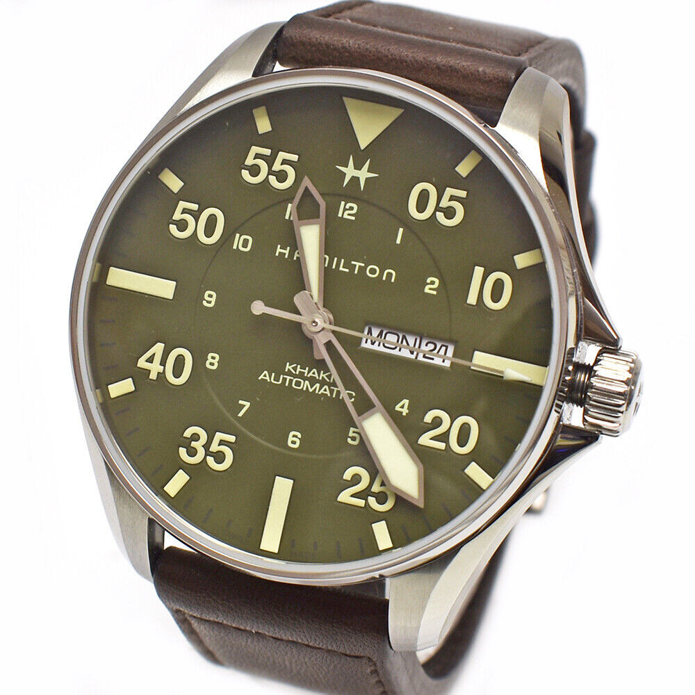 Hamilton Khaki Green Men's Watch - H65735561 for sale online | eBay