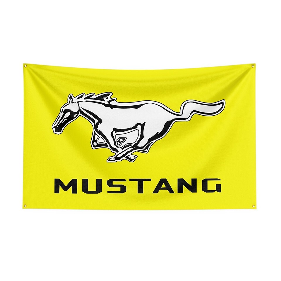 Mustangs Flag Polyester Printed Racing Car Banner | eBay