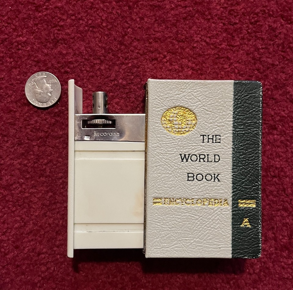 Vintage Lighter - The World Book Encyclopedia | eBay