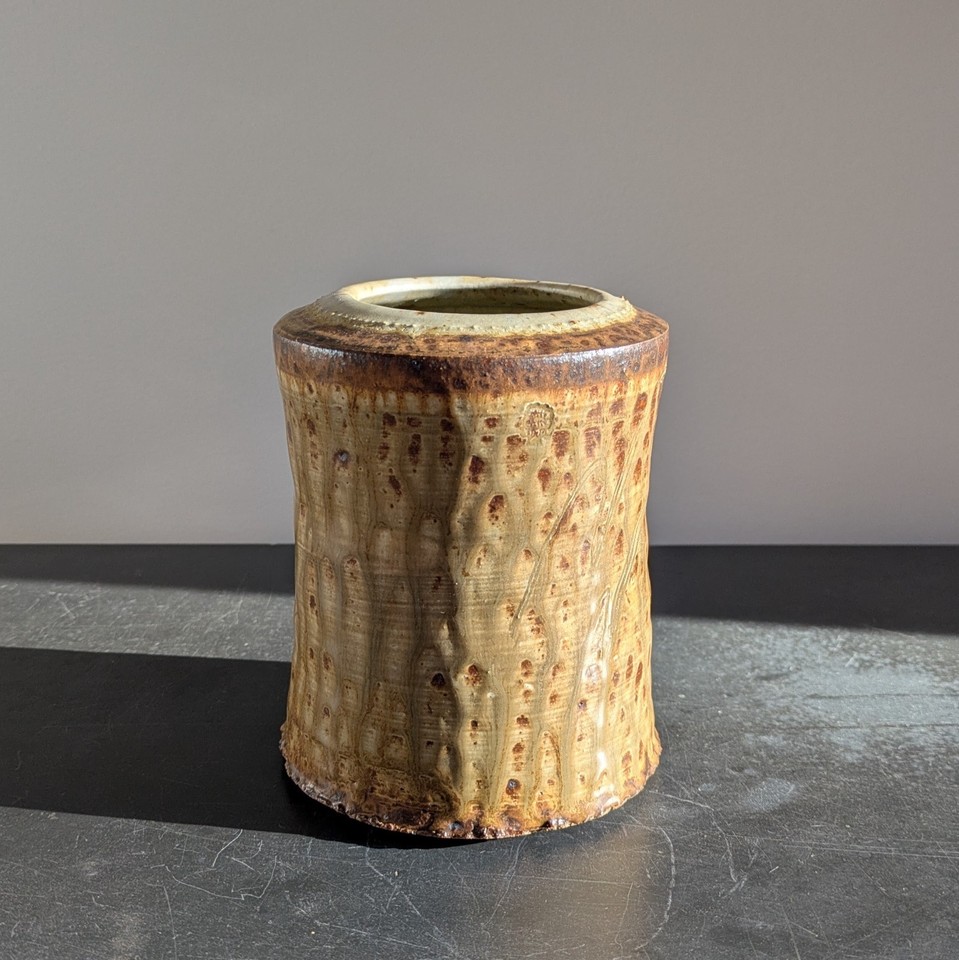 Early Michael Simon Vase XXIX Oaks Ash Glaze Studio Art Pottery | eBay