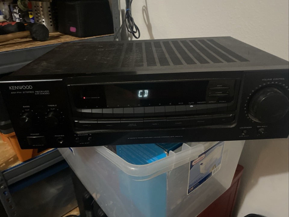 Kenwood KR-A4060 Vintage AM/FM Audio Video Stereo Receiver Surround ...