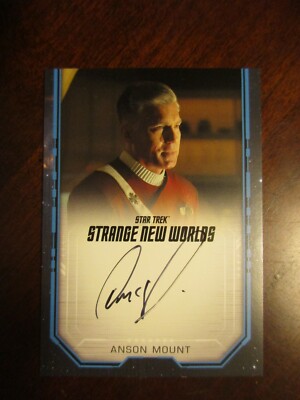 Star Trek Strange New Worlds Season 2 ANSON MOUNT Bordered Autograph | eBay