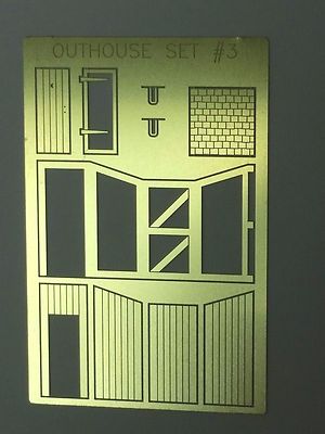 NEW N Scale Outhouse Model USA PE Brass AMP OUTHOUSE SET#3 w/exterior ...