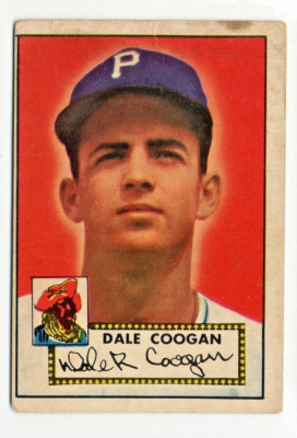 1952 TOPPS PITTSBURGH PIRATES DALE COOGAN #87 RED BACK NO CREASES | eBay
