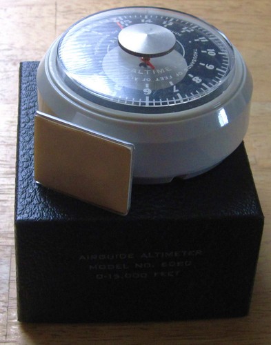 AIRGUIDE VINTAGE ALTIMETER, MODEL 608C, 0-15,000 FEET, MADE IN USA | eBay