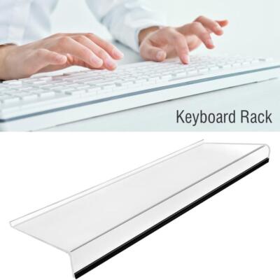Keyboard Holder Stand Riser Transparent Tilted Computer Keyboard ...