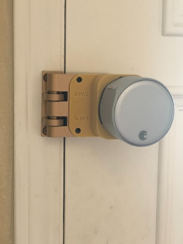 SturdyLock® Jimmy-Proof Deadbolt Rim Lock and Adapter for August WiFi ...