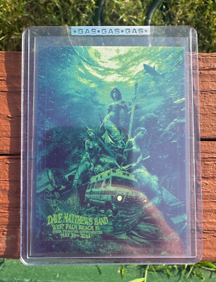 2024 GAS Dave Matthews DMB Poster Trading card 5/25/24 WPB Danger #159/ ...