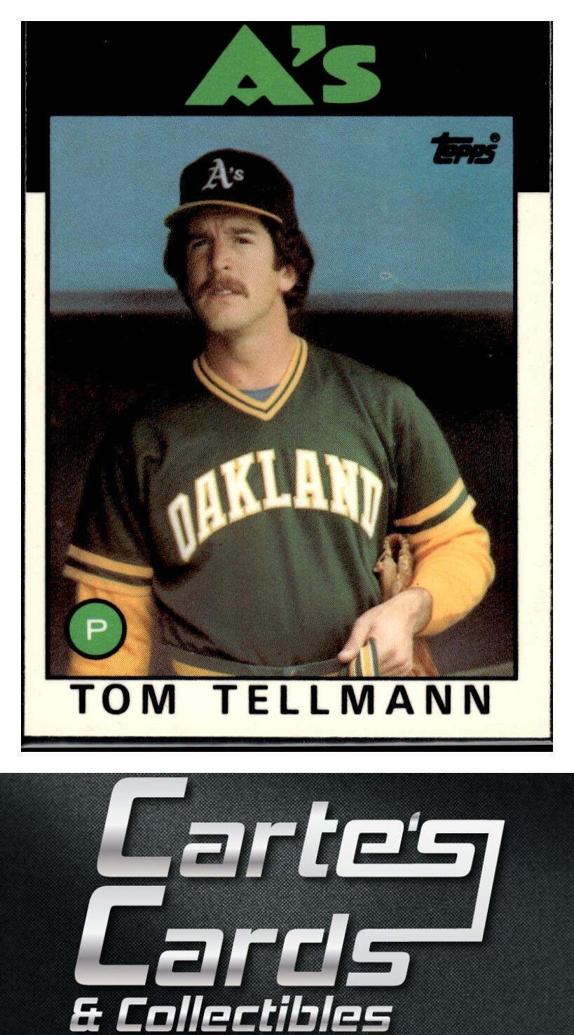 Tom Tellmann 1986 Topps Tiffany #693 Oakland Athletics | eBay