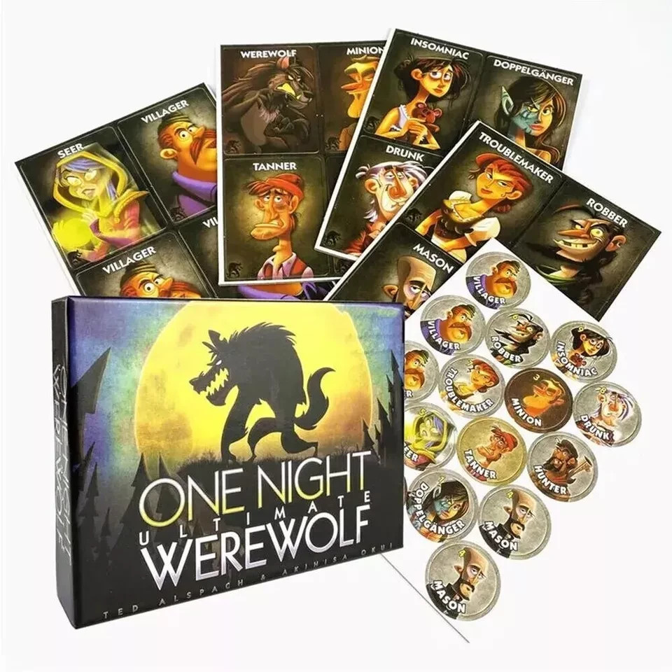 Ultimate Werewolf One Night Vampire Board Game Card Game Home Party ...